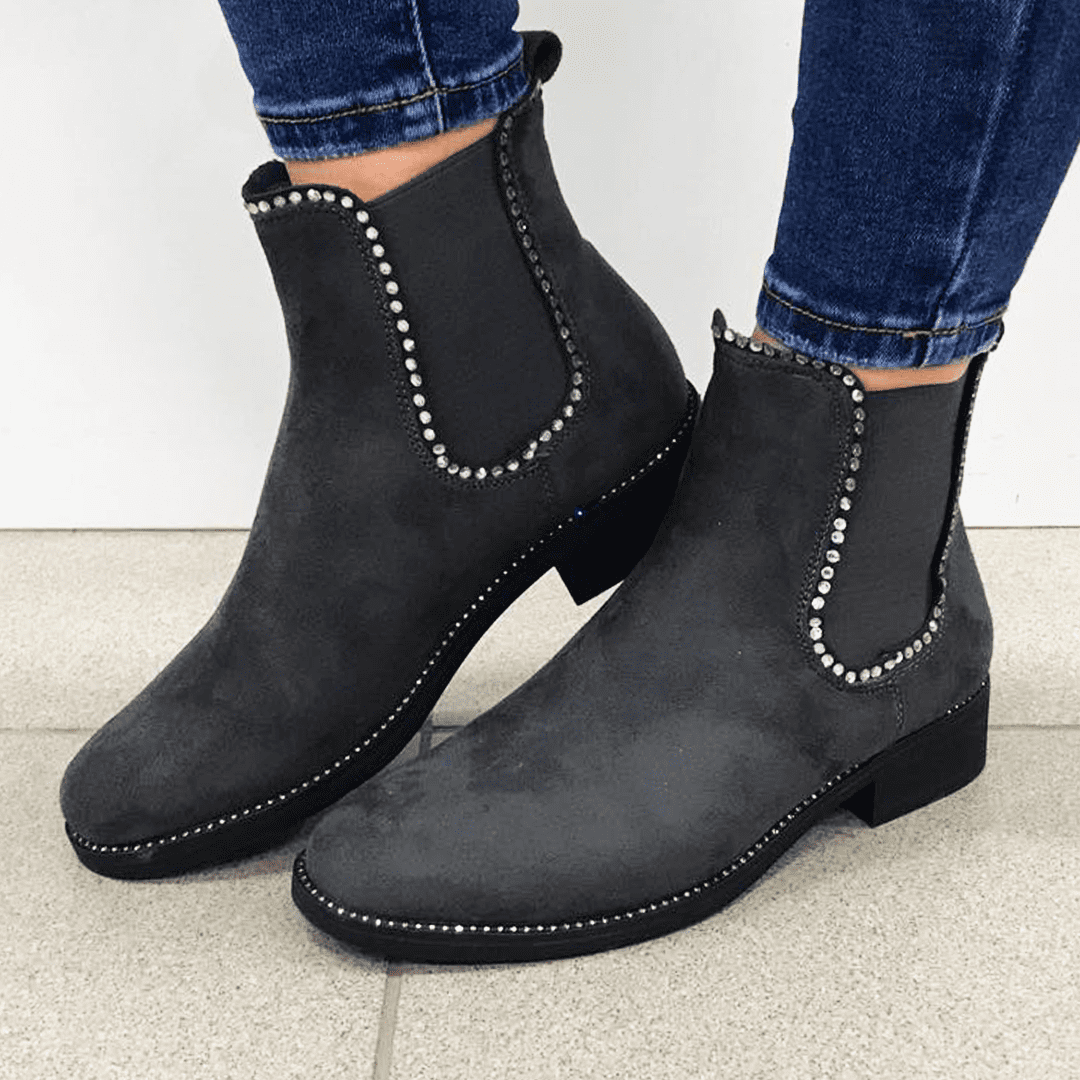 Poolsaapad kivikestega hall - KRABA