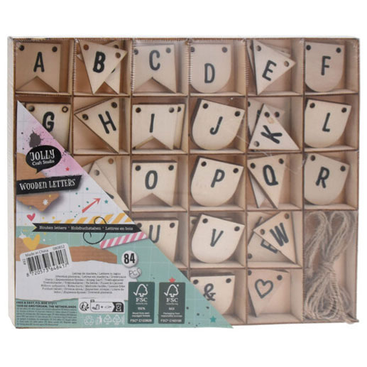 Puidust tähed (84 tk/pk) - KRABA